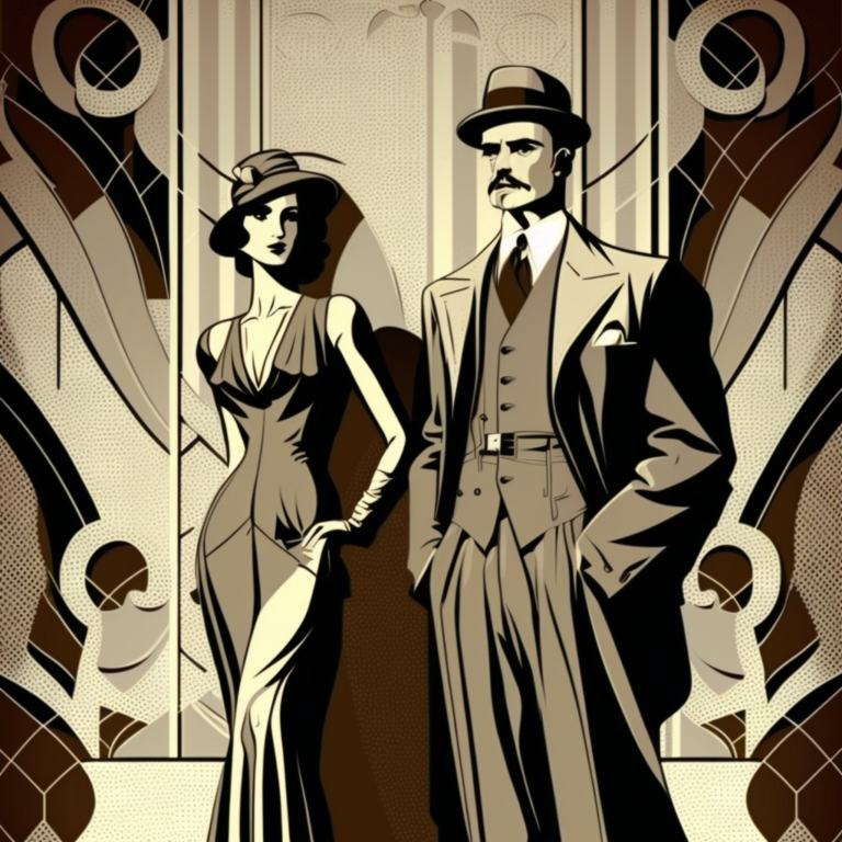 How to make a 1920s Art Deco vector graphics scene in MidJourney ...