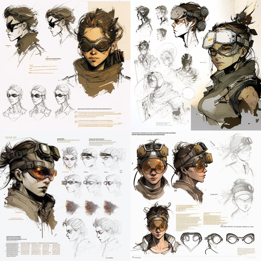 How to make a sci-fi character concept art sheet in MidJourney - Prompt Hero.Ai