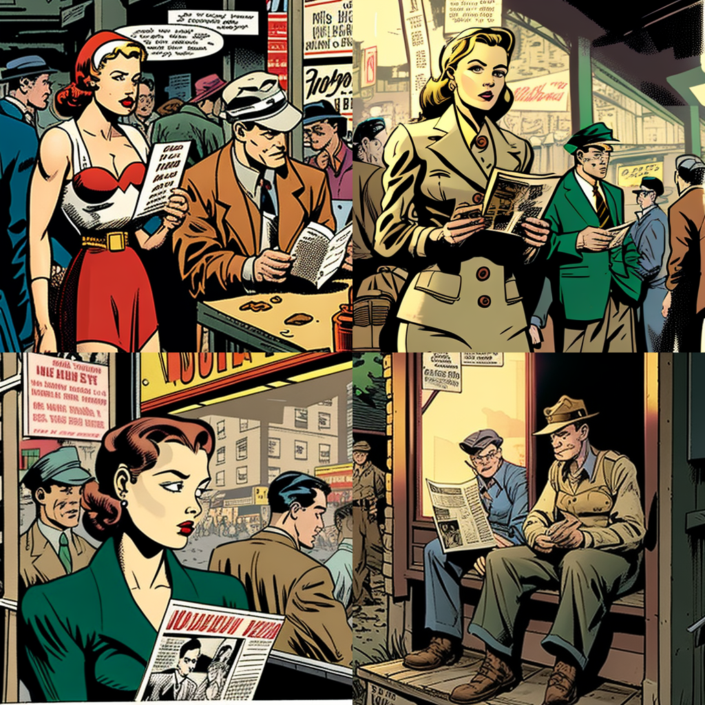 How to make an artistic comic strip in MidJourney - Prompt Hero.Ai