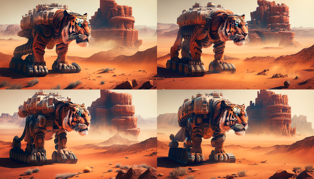 How to make a giant sci-fi Tiger on Mars in MidJourney - Prompt Hero.Ai