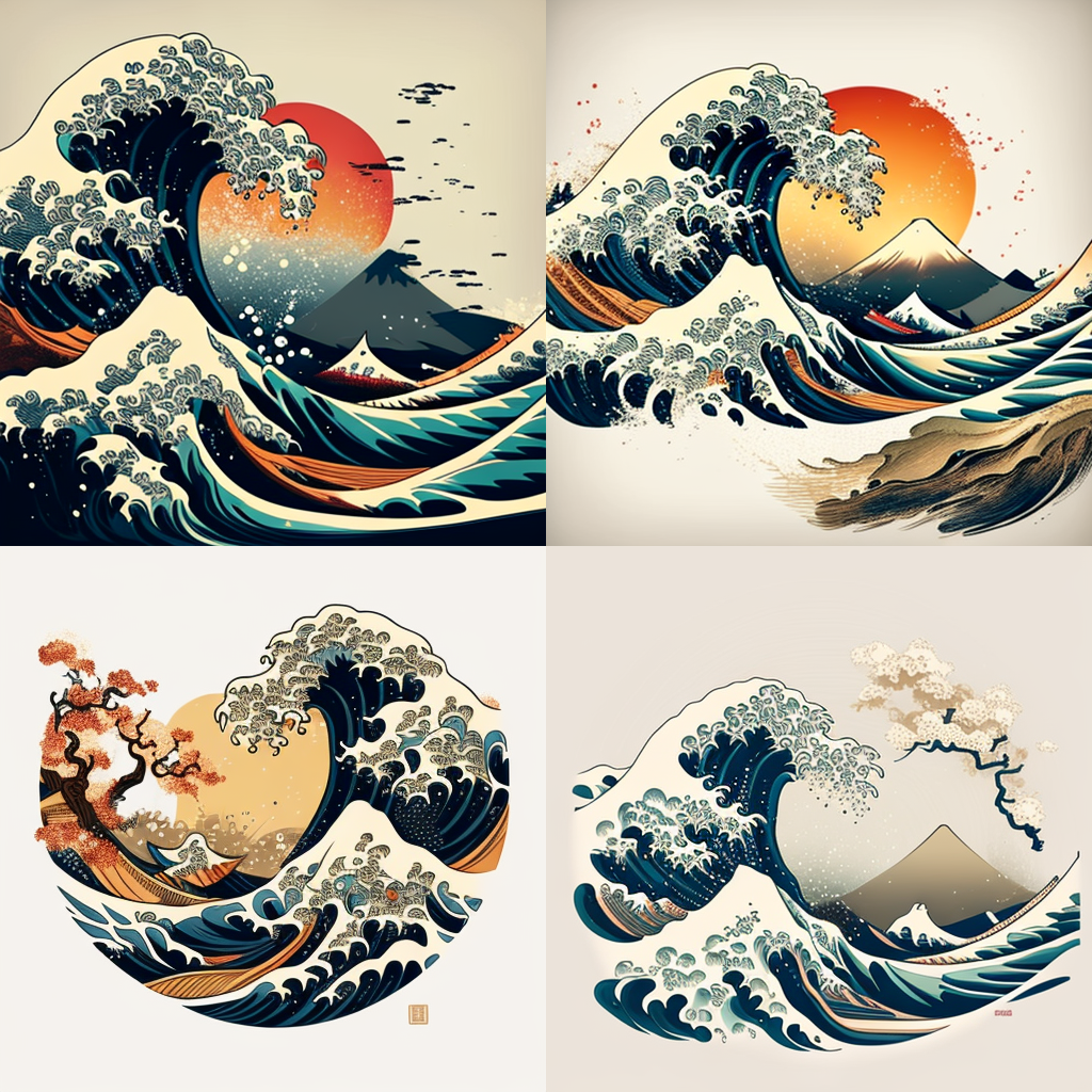 How to make a Japanese Scene in Vector Graphics style in MidJourney - Prompt Hero.Ai