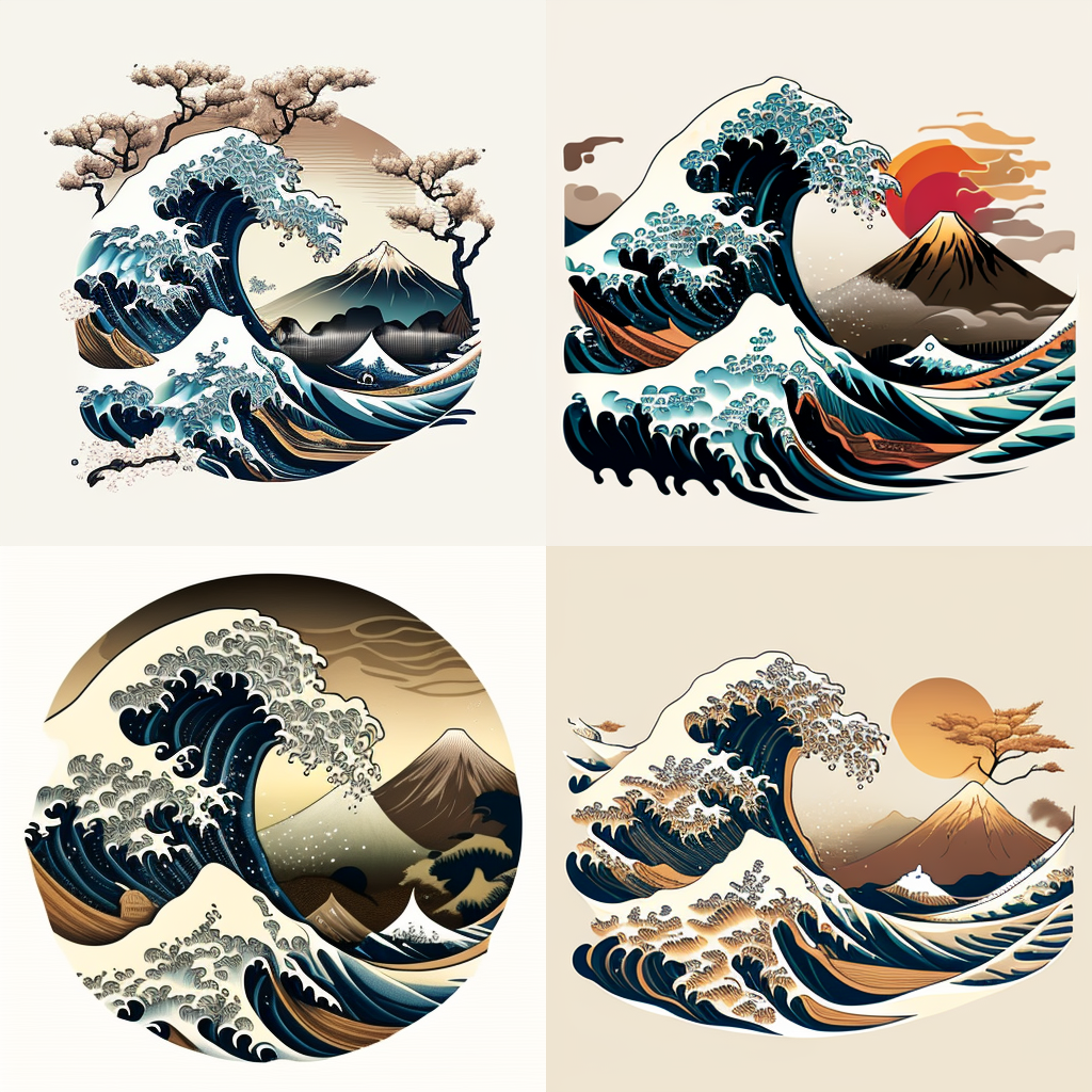 How to make a Japanese Scene in Vector Graphics style in MidJourney - Prompt Hero.Ai