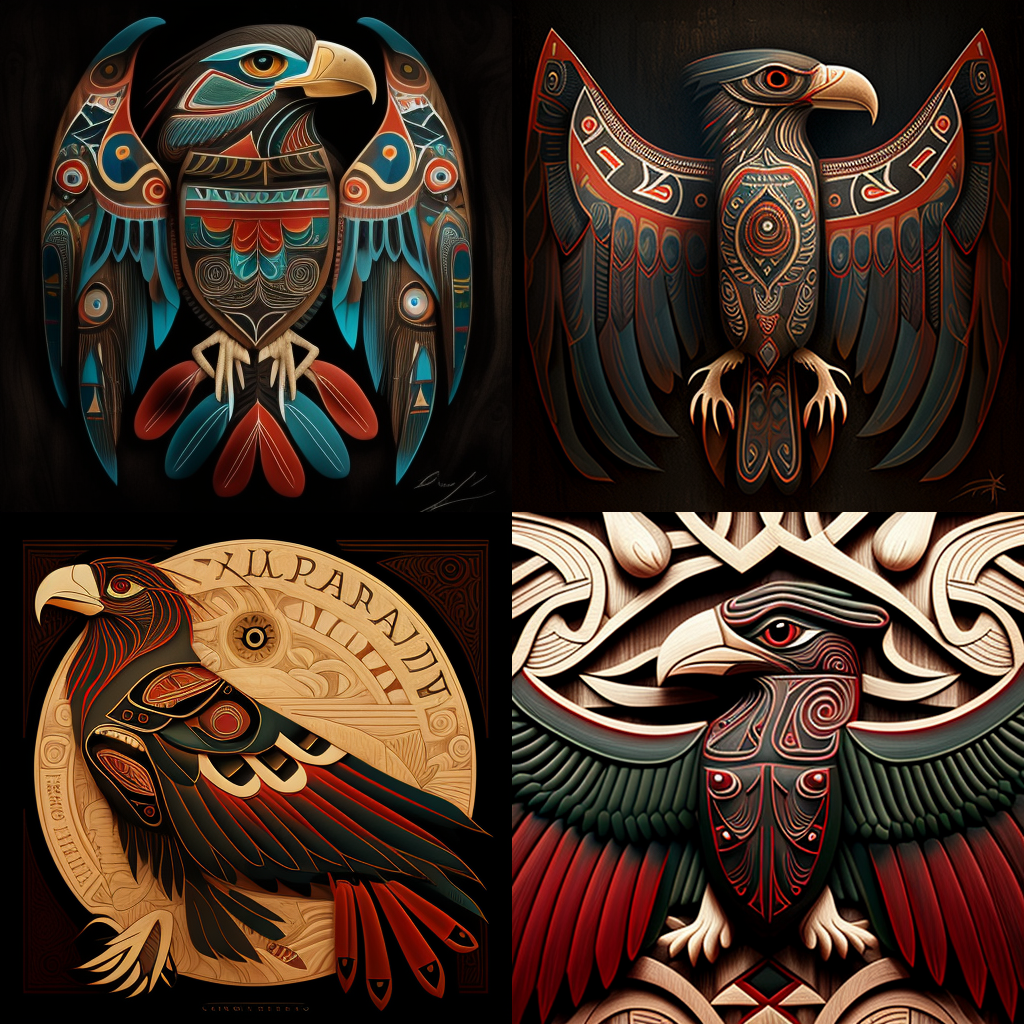 Making Haida art in MidJourney - Prompt Hero.Ai