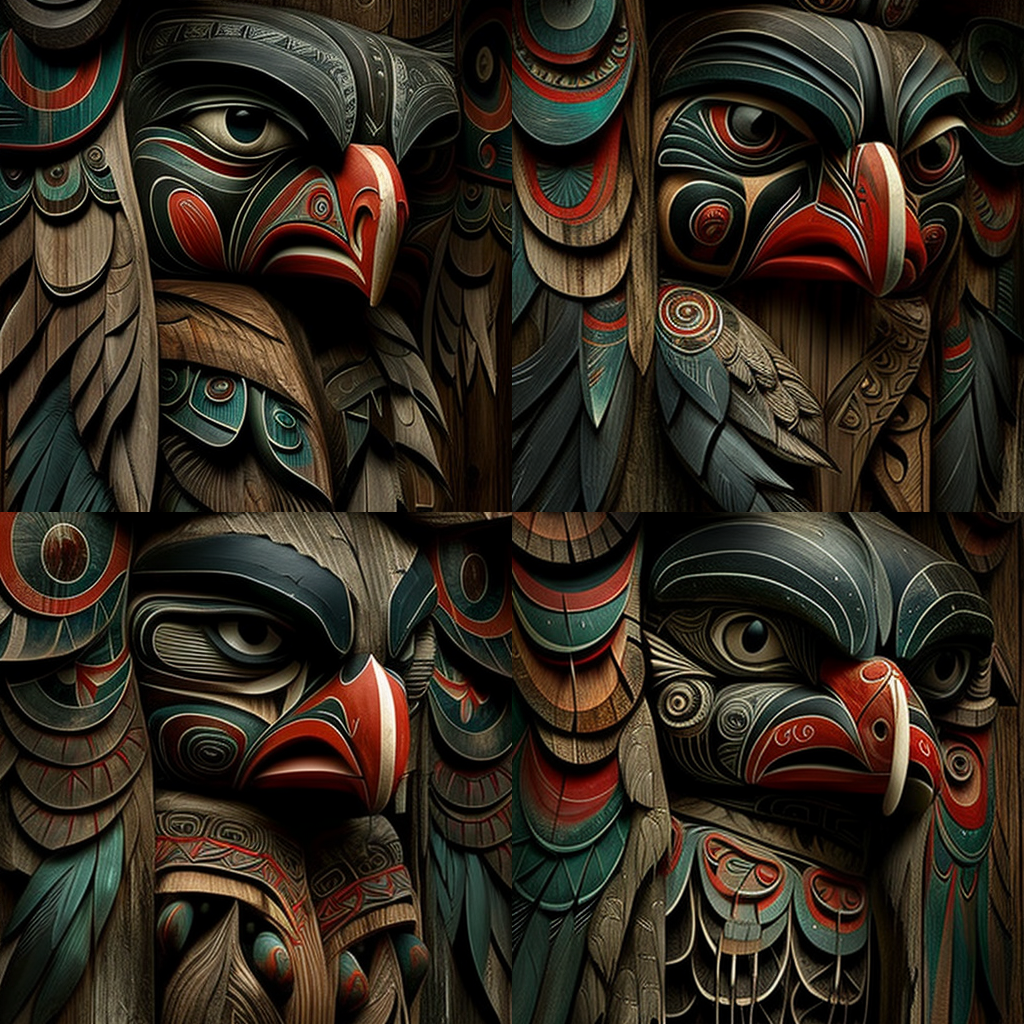 Making Haida art in MidJourney - Prompt Hero.Ai
