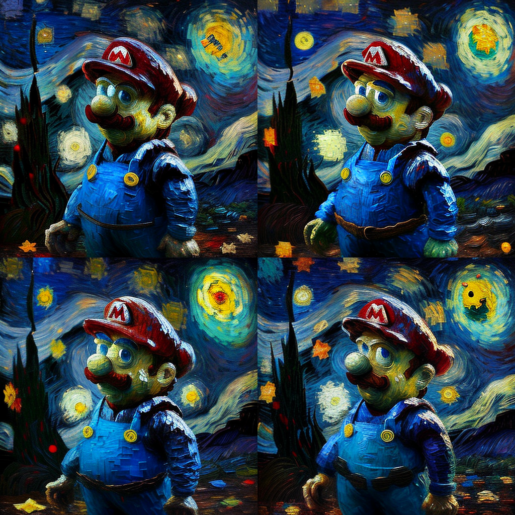 Making Mario in different art styles in MidJourney - Prompt Hero.Ai