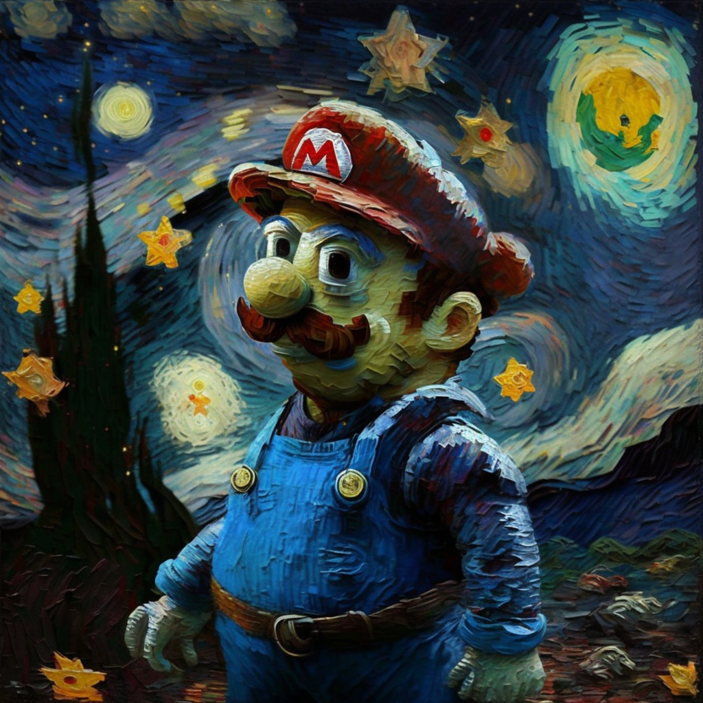 Making Mario in different art styles in MidJourney - Prompt Hero.Ai
