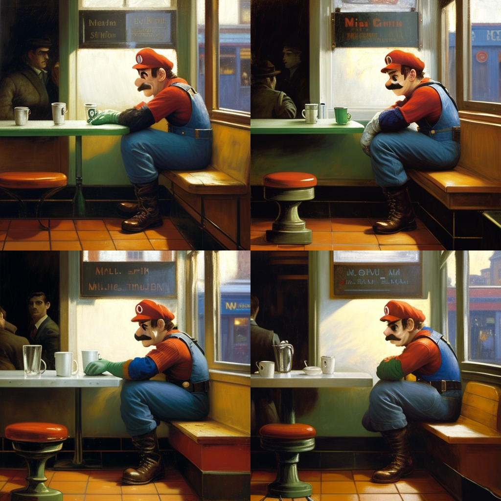 Making Mario in different art styles in MidJourney - Prompt Hero.Ai