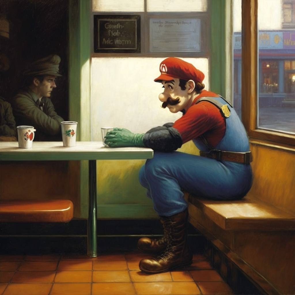 Making Mario in different art styles in MidJourney - Prompt Hero.Ai