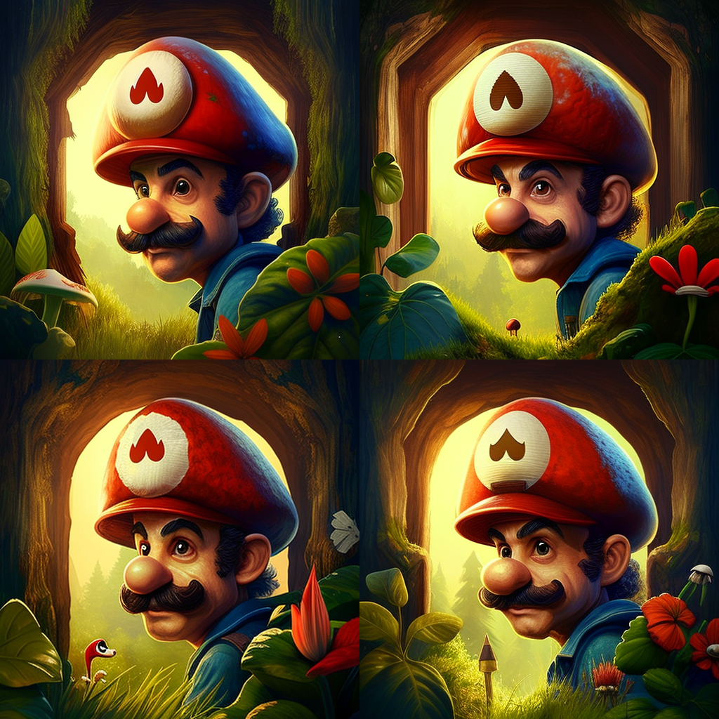 Making Mario in different art styles in MidJourney - Prompt Hero.Ai